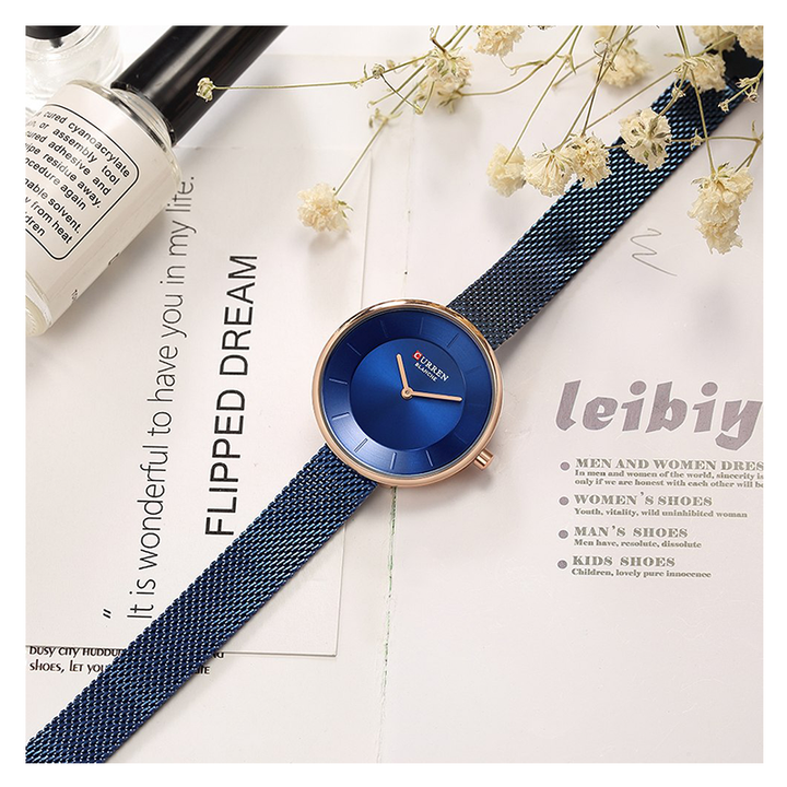 Curren Blanche Ladies Mesh Chain Watch Blue in Bangladesh – STYLEBUD.COM