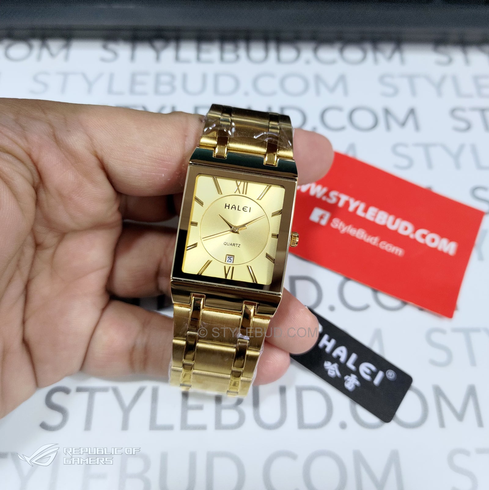 Golden Halei Date Chain Watch 564M in Bangladesh – STYLEBUD.COM